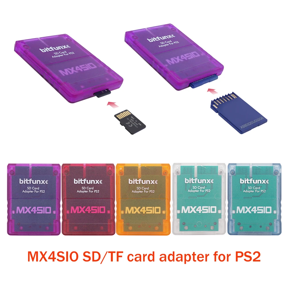 Bitfunx-MX4SIO-SD-TF-Card-Adapter-for-PS2-Slim-Fat-Retro-Game-console ...