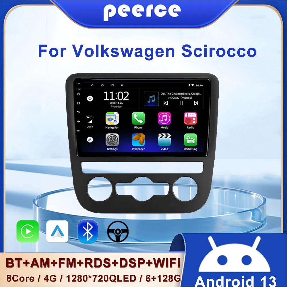 PEERCE-For-Volkswagen-Scirocco-2009-2014-Car-Radio-Carplay-HD ...