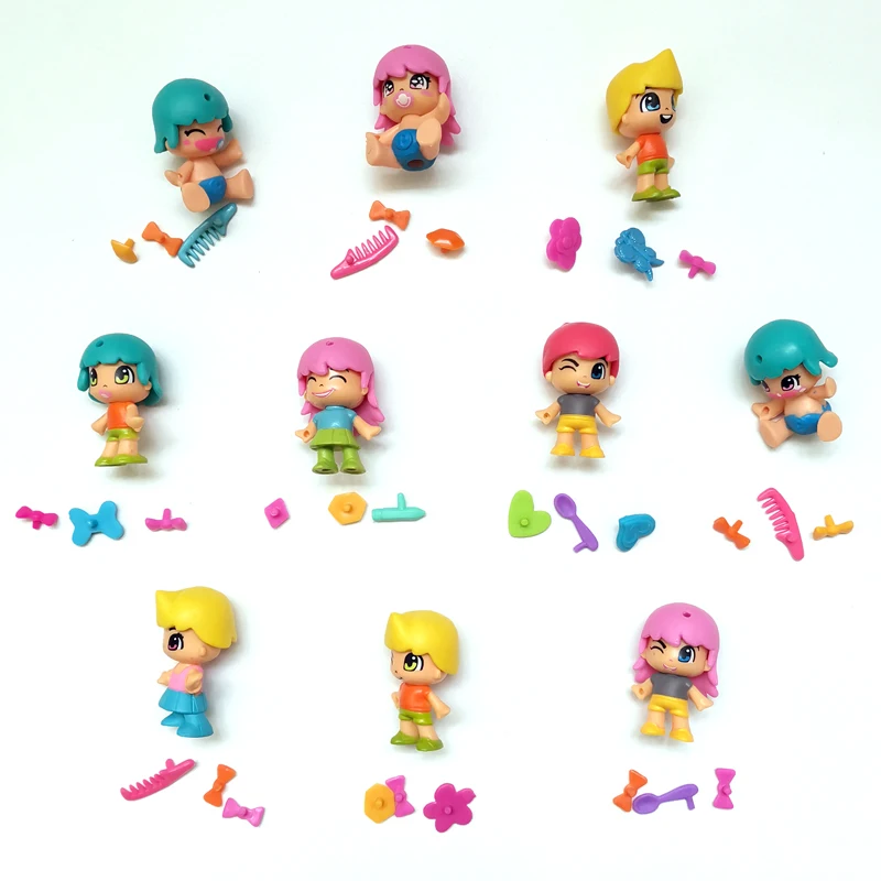 5pcs Original Limited Stock Pinypon Figure Mini Tiny Baby Doll Kawaii ...