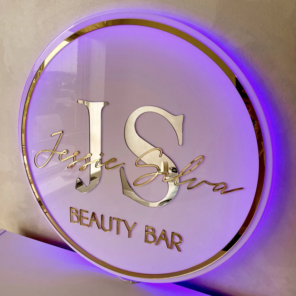 Custom-Metal-Backlit-Sign-Led-Bar-Shop-Workroom-Brand-Logo-Metal-Sign ...