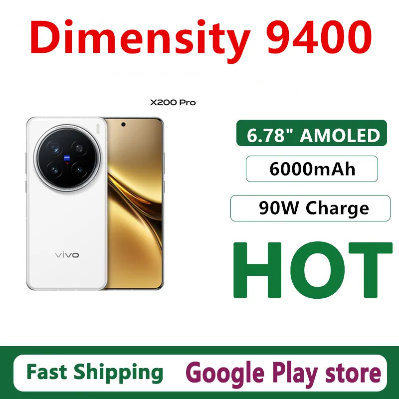 Original Vivo X200 Pro Mobile Phone 6.78" AMOLED 120HZ 6000mAh Battery ...