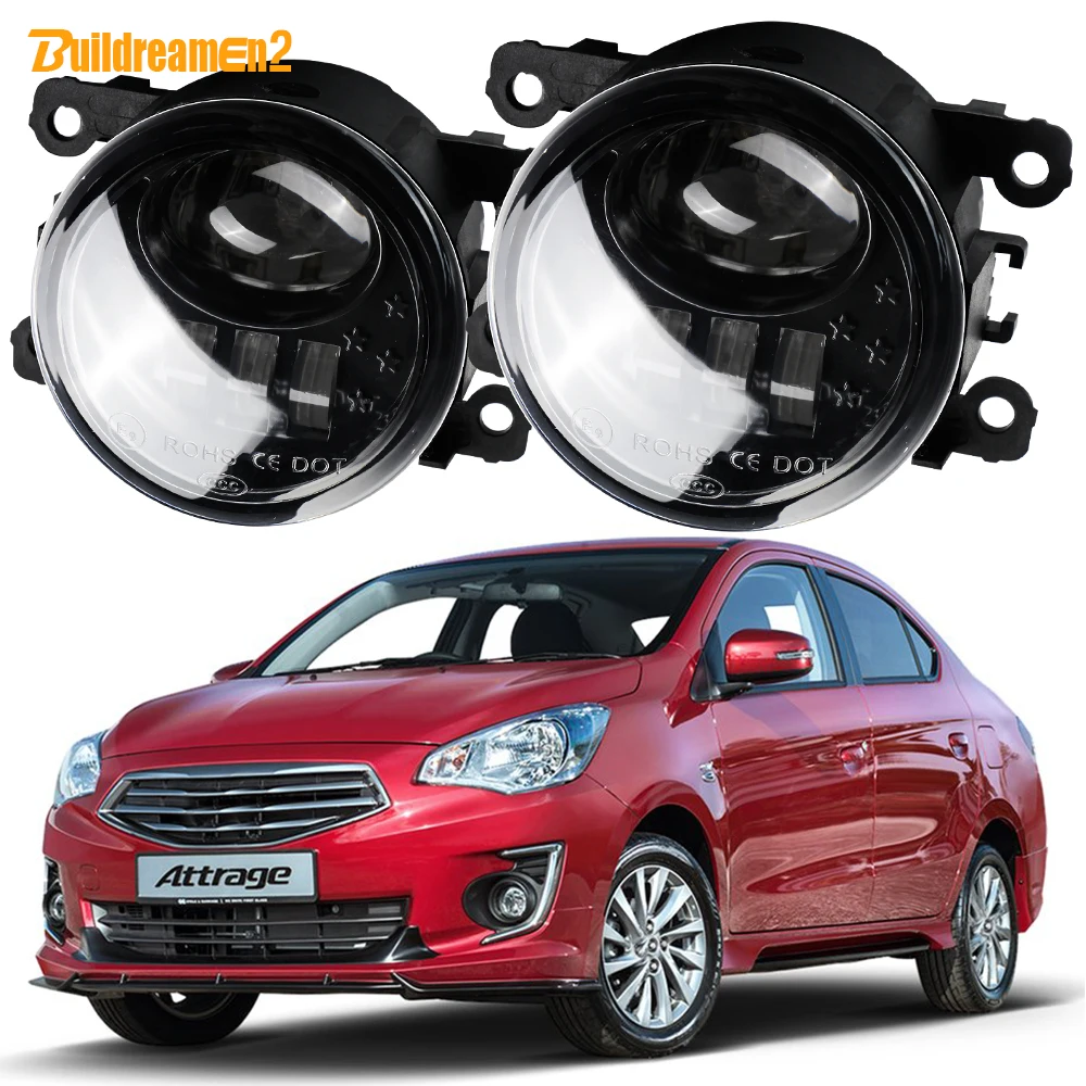 2-X-Car-Driver-Passenger-Fog-Light-60W-6000LM-LED-Lens-Fog-Lamp-12V-For ...