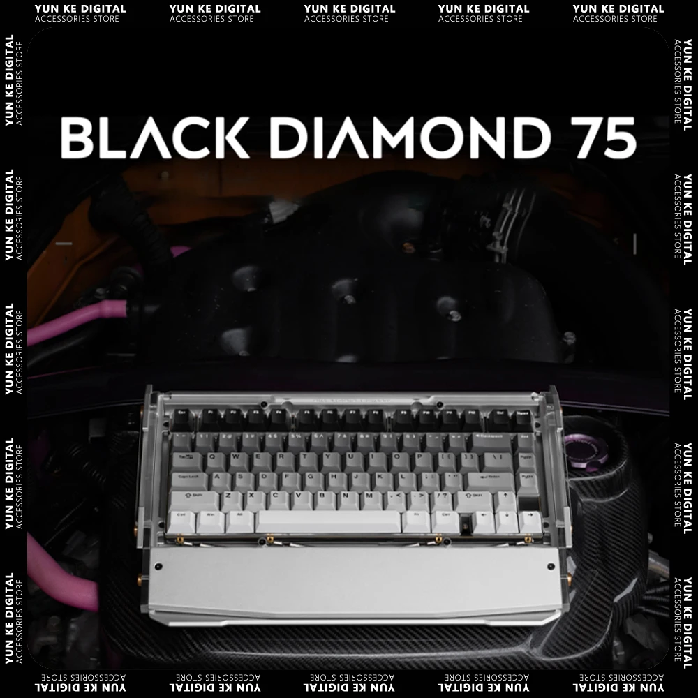 Angry Miao DRY STUDIO Black Diamond 75 Bluetooth Wireless Mechanical ...