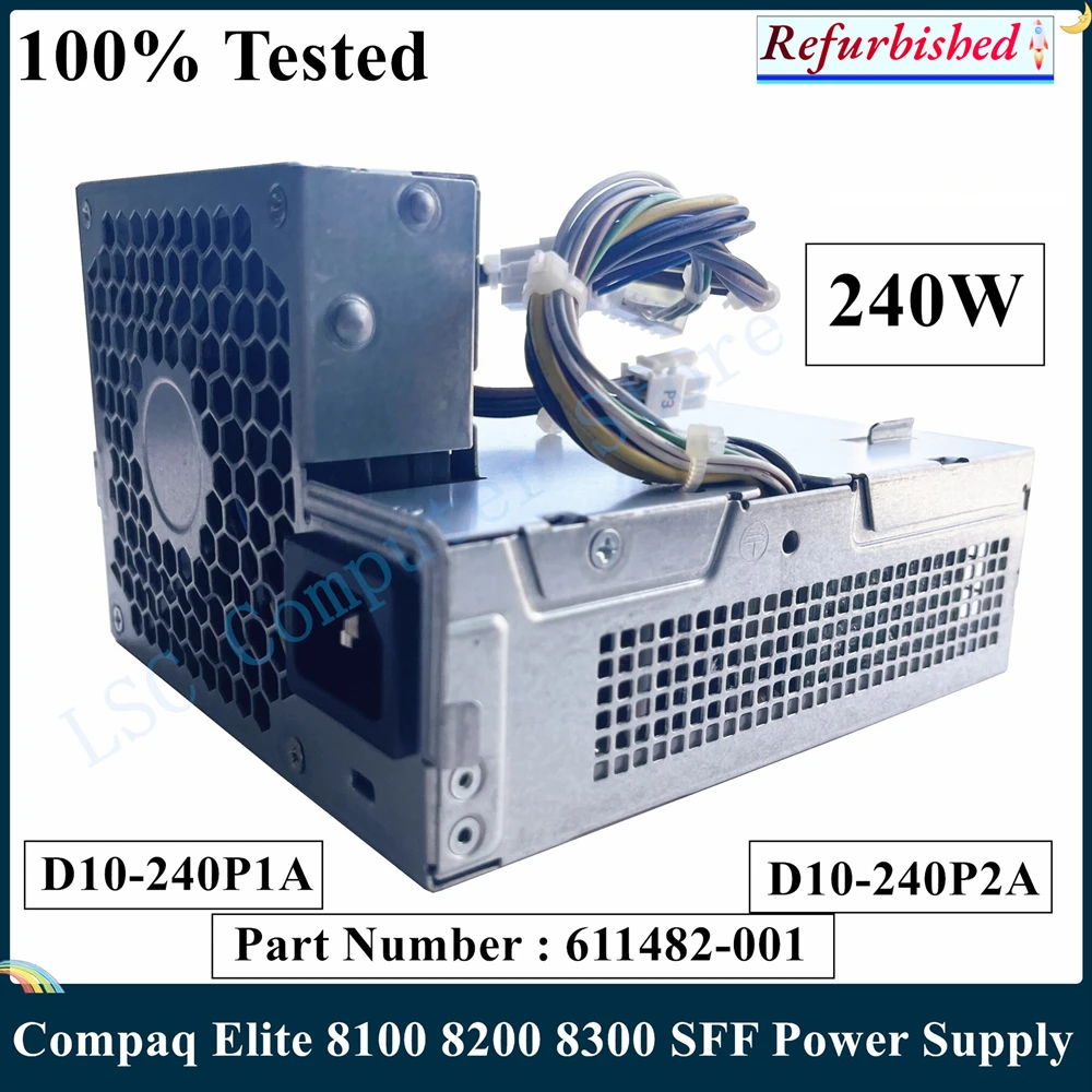LSC-Refurbished-For-HP-Compaq-Elite-8100-8200-8300-SFF-D10-240P1A-240W ...