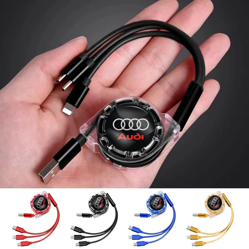 3-In-1-Charge-Cable-Cord-Multi-Port-Charging-Wire-Line-For-Audi-Quattro ...