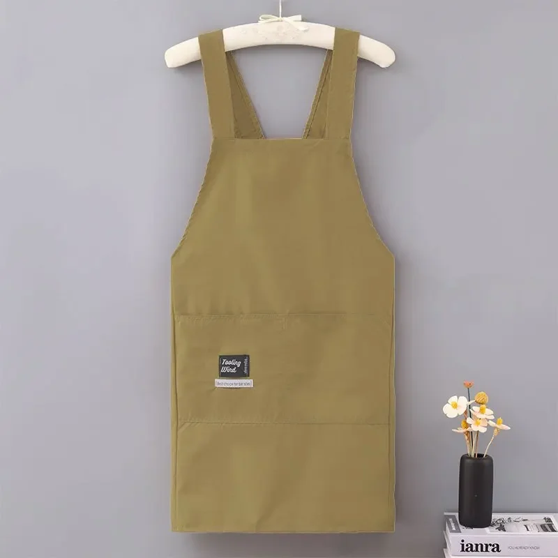 2025 New Long Sleeve Kitchen Apron Waterproof Oil Resistant Cooking ...