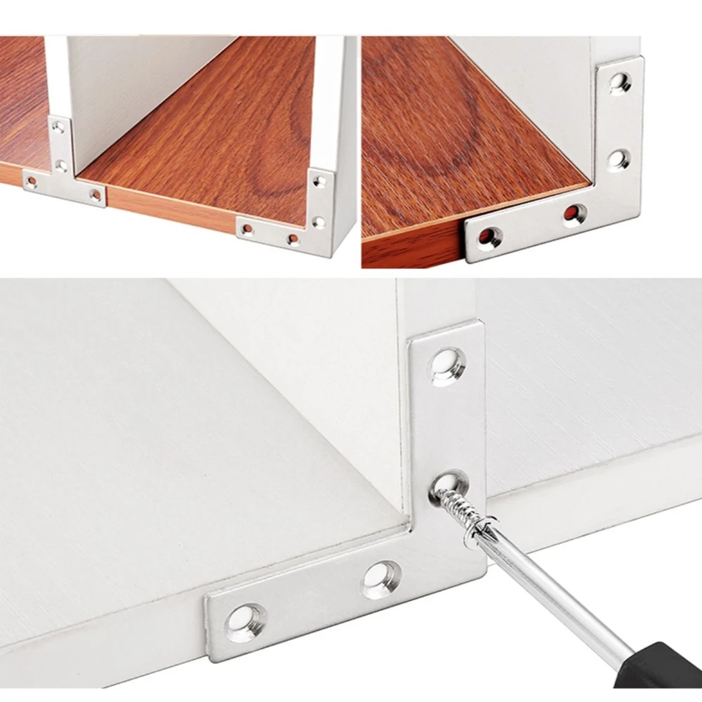 10pcs-set-of-stainless-steel-corner-braces-thickened-L-shaped-T-shaped ...