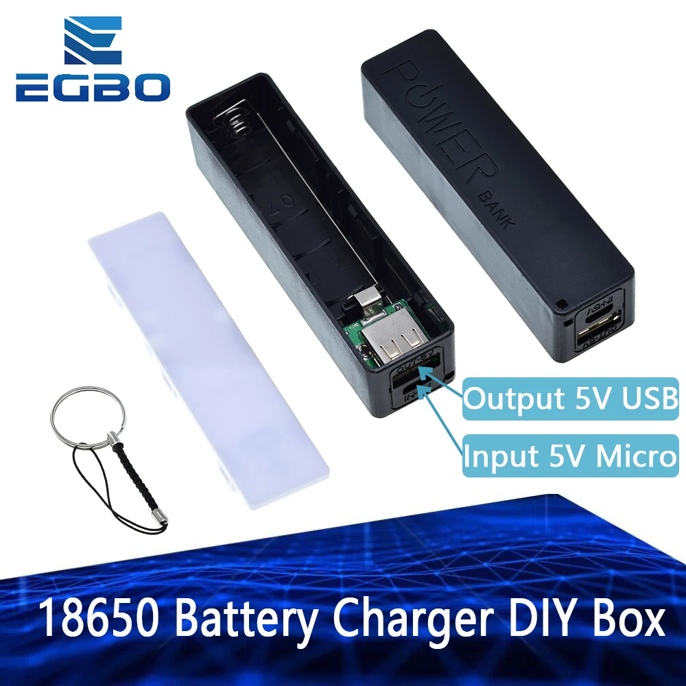 1PCS-egbo-USB-Power-Bank-Case-Kit-18650-Battery-Charger-DIY-Box-Shell ...