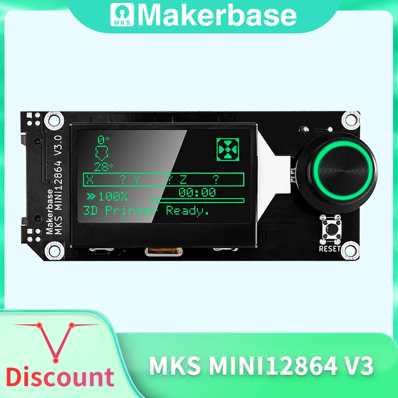 Makerbase-MKS-MINI12864-V3-Insert-SD-Card-Side-LCD-Smart-Display-Screen ...