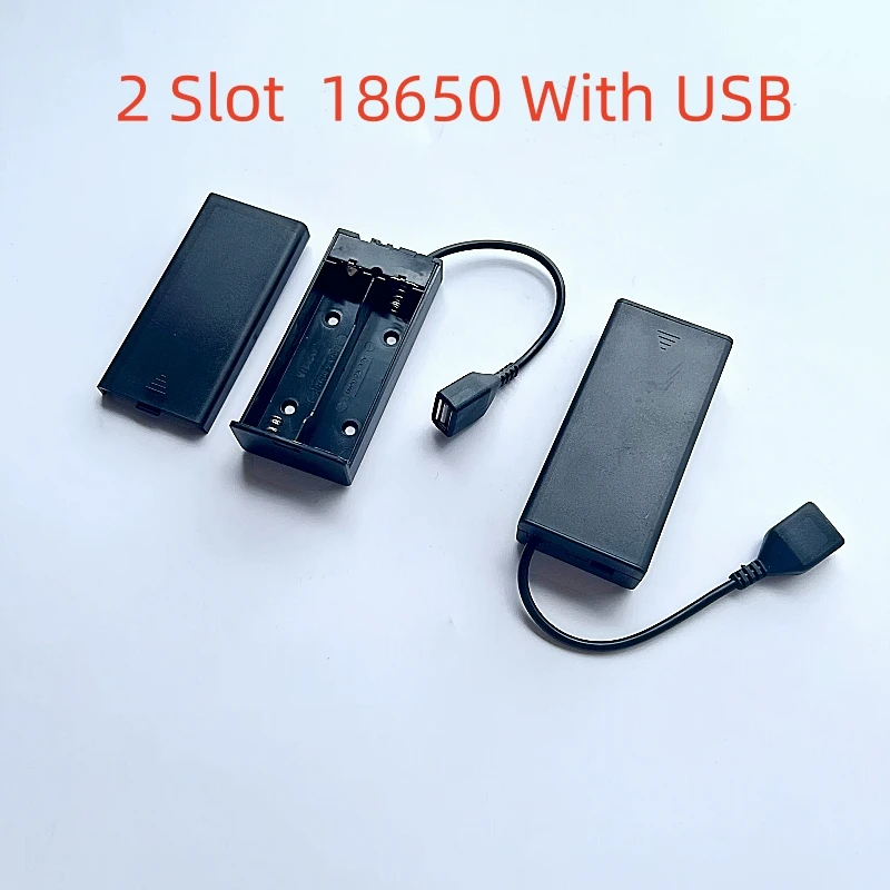 2-Slot-18650-DIY-Battery-Holder-Storage-Case-Box-With-USB-Port-For ...