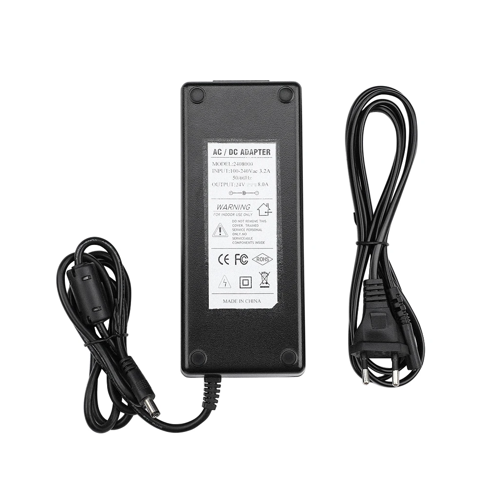 AIYIMA DC24V Laptop Power Adapter AC100-240V To DC24V 8A EU US Power ...