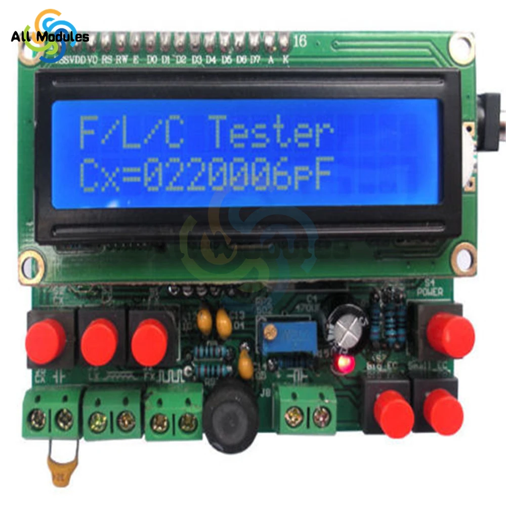 Diy Lcd Digital Secohmmeter Frequency Capacitance Inductance Meter ...
