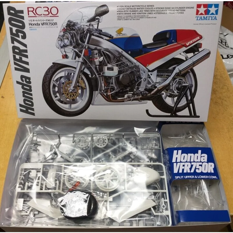 Honda-VFR750R-motorcycle-Tamiya-1-12-plastic-model-kit-Assembly-Model ...