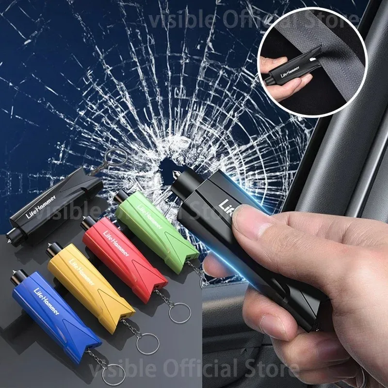 3 In 1 Multifunctional Car Emergency Escape Tool Window Breaker Safety ...