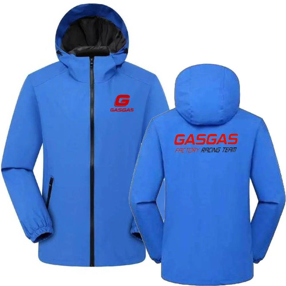 GASGAS Factory Racing Team Men Shell Hooded Outwear Skiing Windbreaker ...