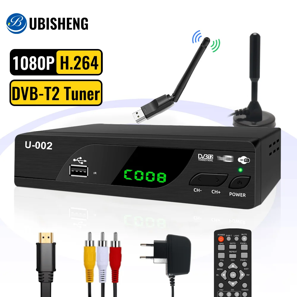 Digital TV Set Top Box Ukraine HD 1080P DVB T2 TV Recevier UBISHENG H ...