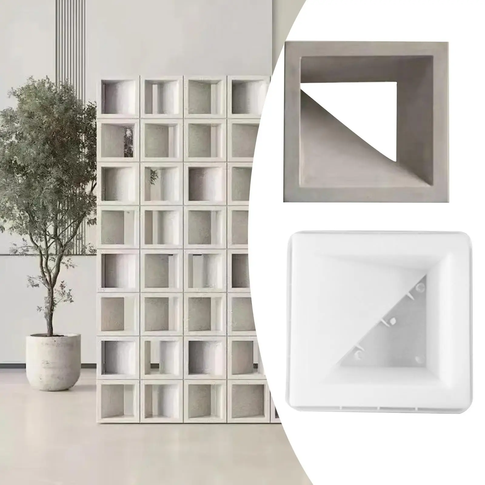 Brick Maker Template Garden Stone Template White Concrete Cement ...