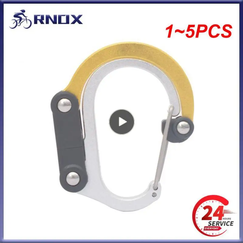 1-5PCS-Gear-Clip-Carabiner-Rotating-Hook-Clip-Non-Locking-Strong-Clips ...