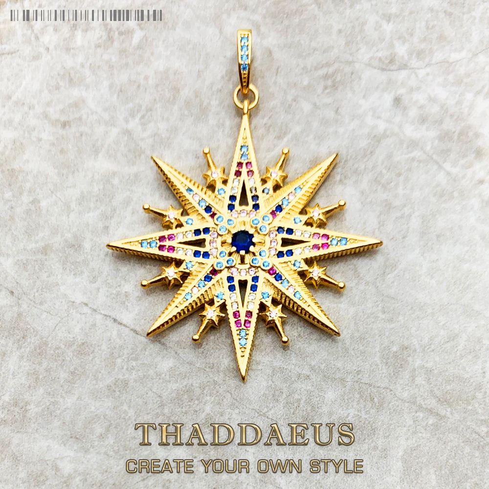 Pendants Royalty Star Golden,Spring Jewelry Vintage 925 Sterling Silver ...