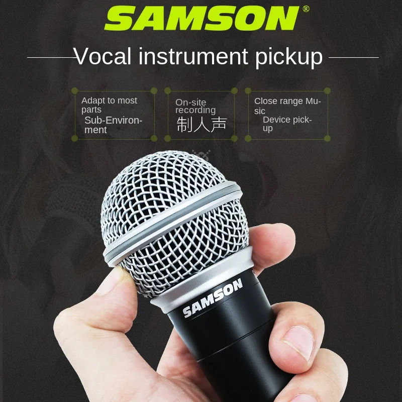 Samson-microfone-din-mico-para-tocar-guitarra-e-cantar-R21S-R31S ...