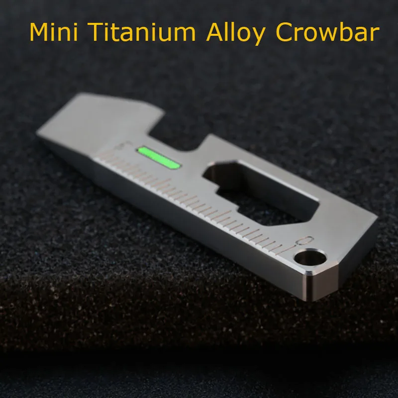 Mini-Titanium-Alloy-Crowbar-Keychain-Pendant-EDC-Multi-function-Open ...