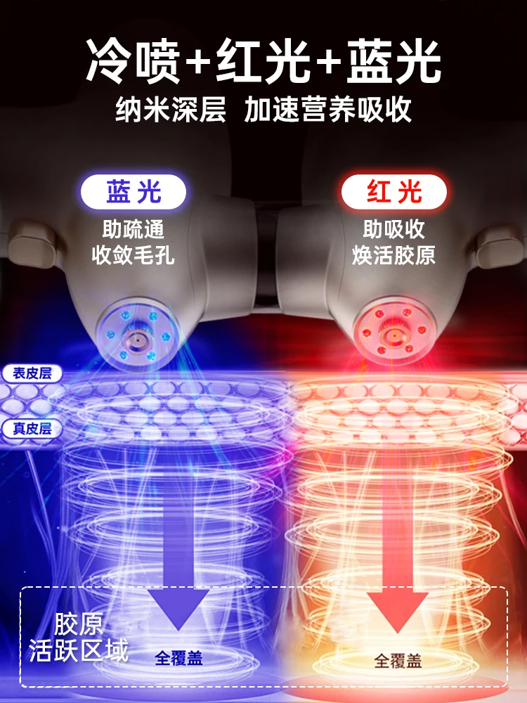 Blue-Light-Oxygen-Injection-Skin-Spray-Household-Hydrating-Spray-Pistol ...