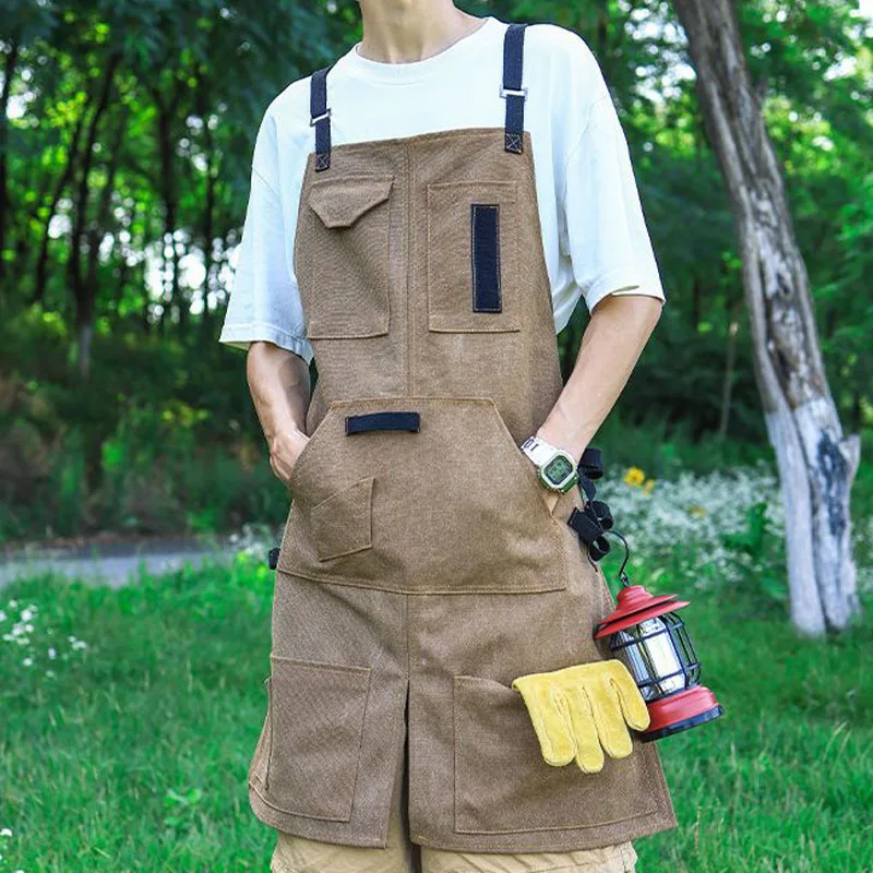 Outdoor-Garden-Camping-Carpenters-Apron-Custom-Logo-Painting-Barista ...