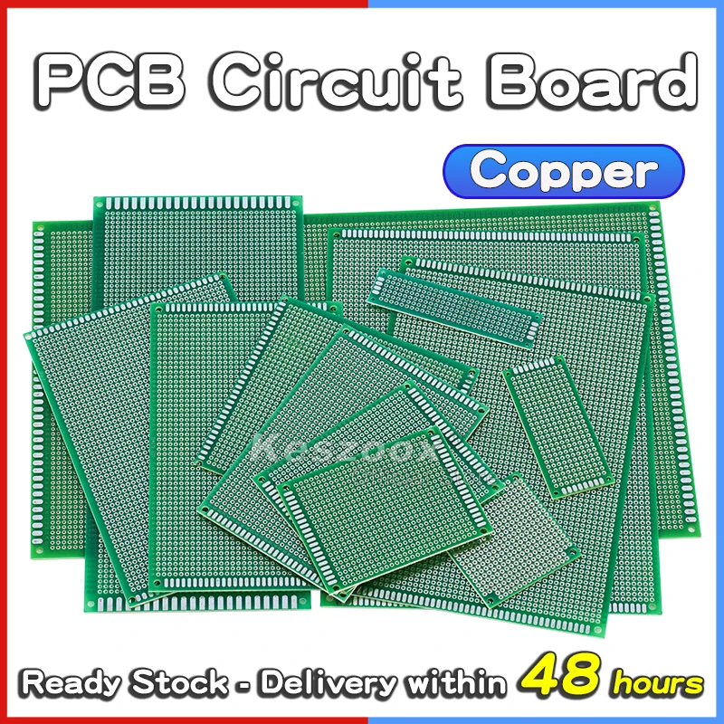 Keszoox-Universal-Prototype-Board-Kit-PCB-nico-Dupla-Face-DIY-Circuito ...