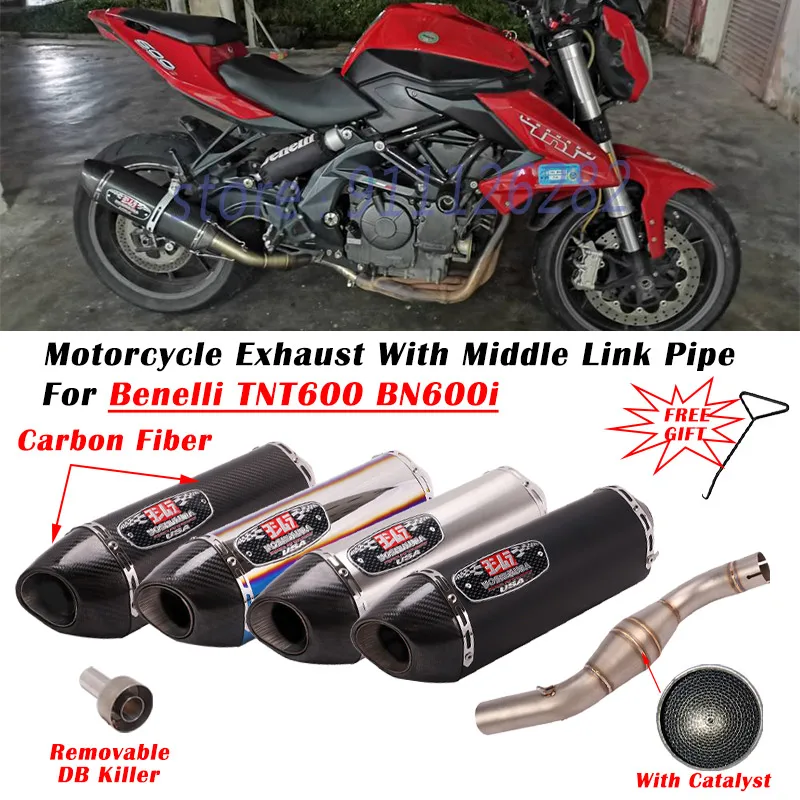 Benelli-i-in-tntnbn600i-TNT-600-motosiklet-egzoz-ka-modifiye-karbon ...