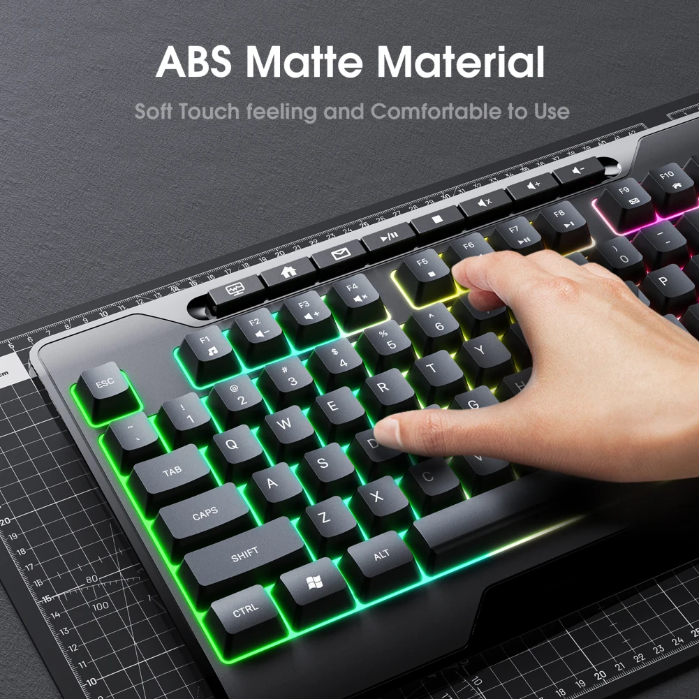 RGB-LED-Backlit-Wired-Mechanical-Gaming-Keyboard-104-Keys-Ultra-Silence ...