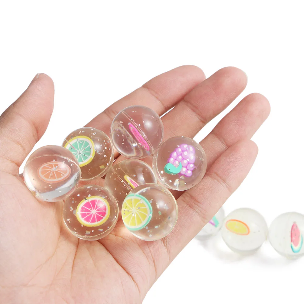 10Pcs-lot-Clear-Rubber-Fruits-Bouncing-Balls-25mm-Kids-Gift-Funny ...
