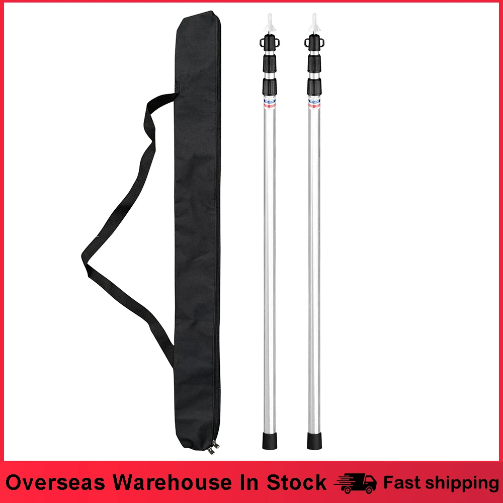 Telescoping Tarp Poles 300cm Camping Tent Poles Portable Lightweight ...