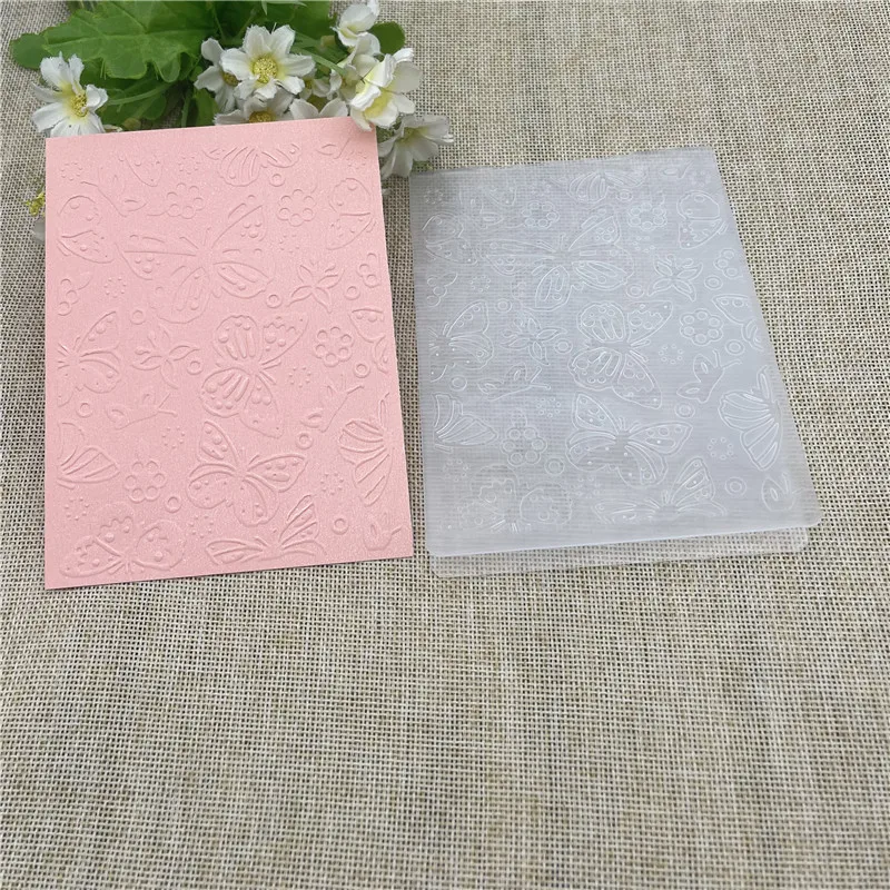 Butterfly-pattern-Plastic-Embossing-Folders-scrapbook-album-card ...