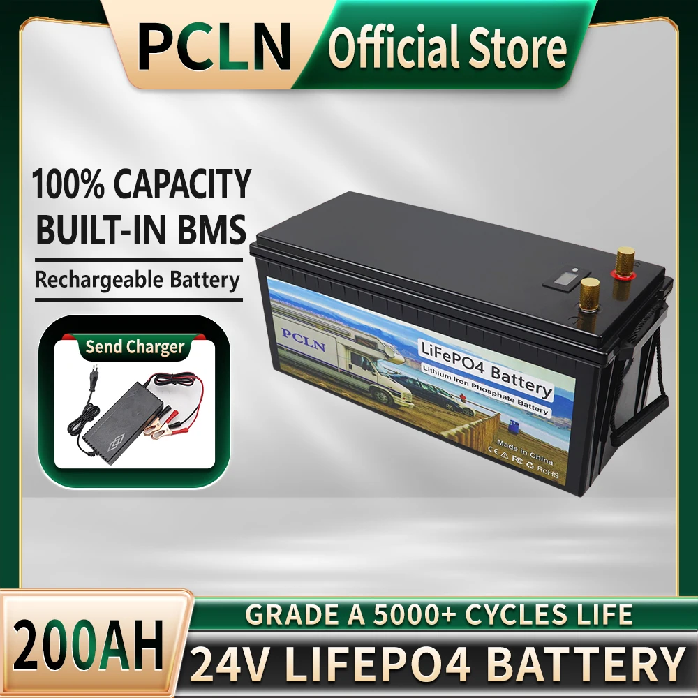 24V-200Ah-LiFePO4-Cells-Built-in-BMS-Lithium-Iron-Phosphate-Battery ...