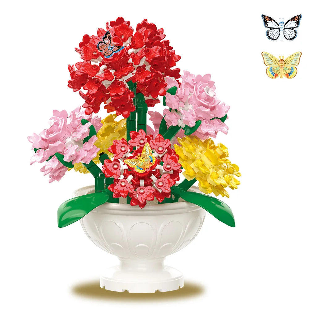 Botanicals Flower Arrangement DIY Building Block Set - Faux Bouquet Set ...