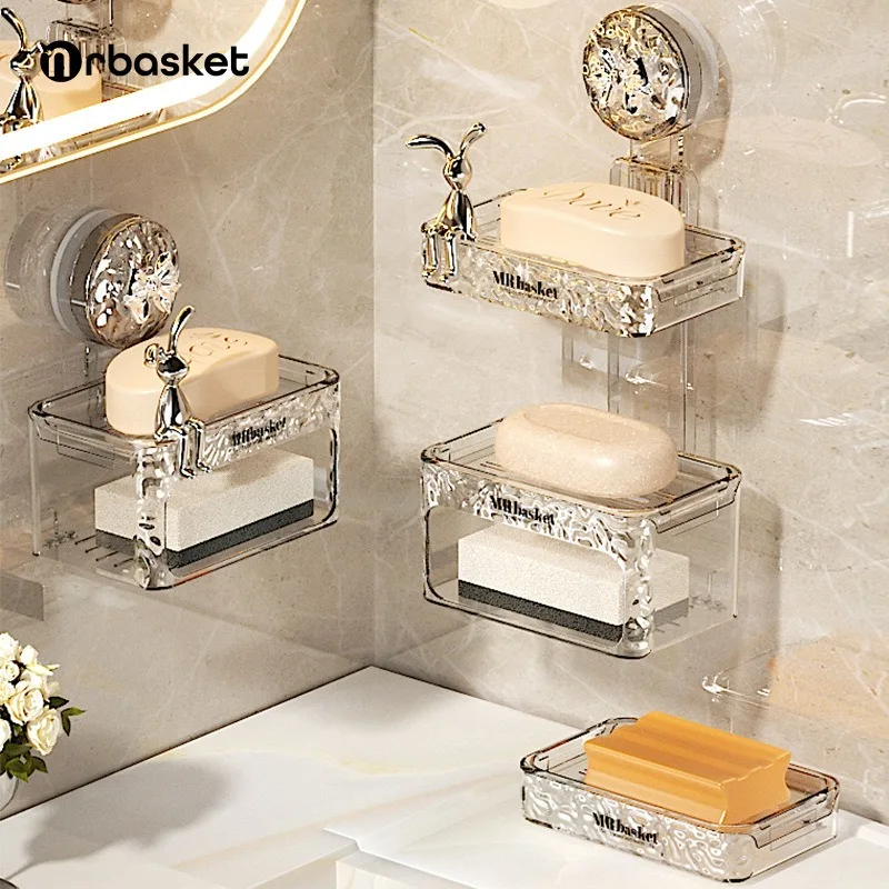 Sucker-Soap-Box-Wall-mounted-Perforation-free-Household-High-end ...