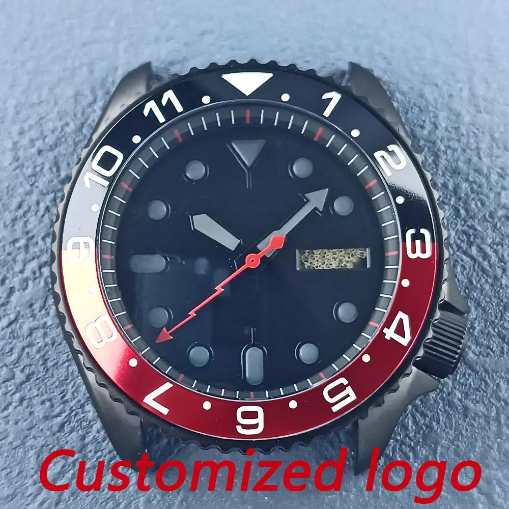 41mm-SKX-007-watch-case-316L-stainless-steel-dome-sapphire-glass-matte ...