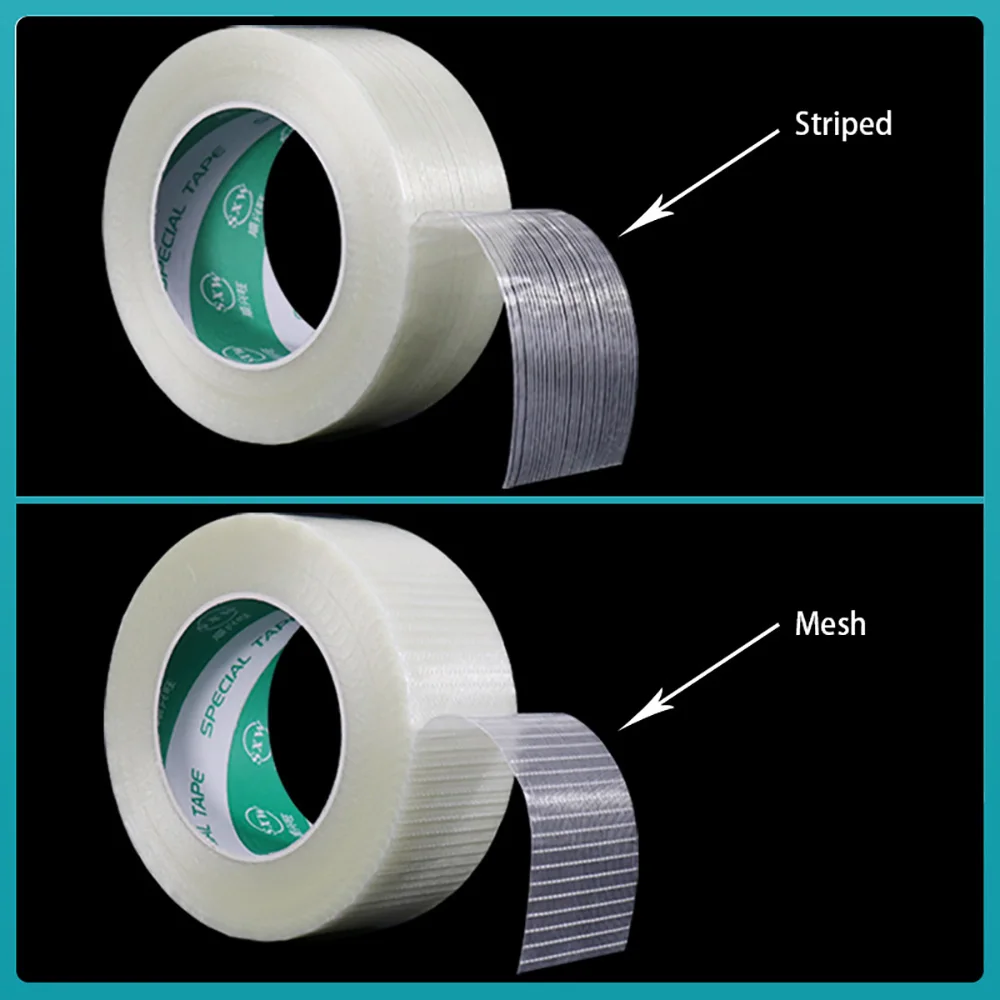 10mm-50mm Striped/mesh Strong Single Side Transparent Adhesive Glass ...