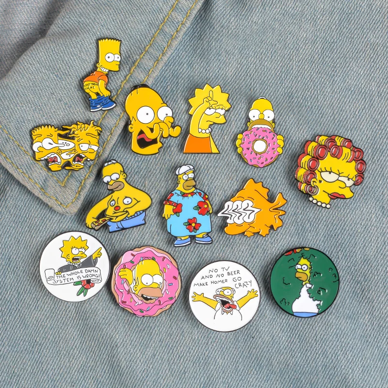 Engra-ado-Cartoon-Family-Character-Movie-Pins-Alloy-Brooch-Lapel-Pin ...