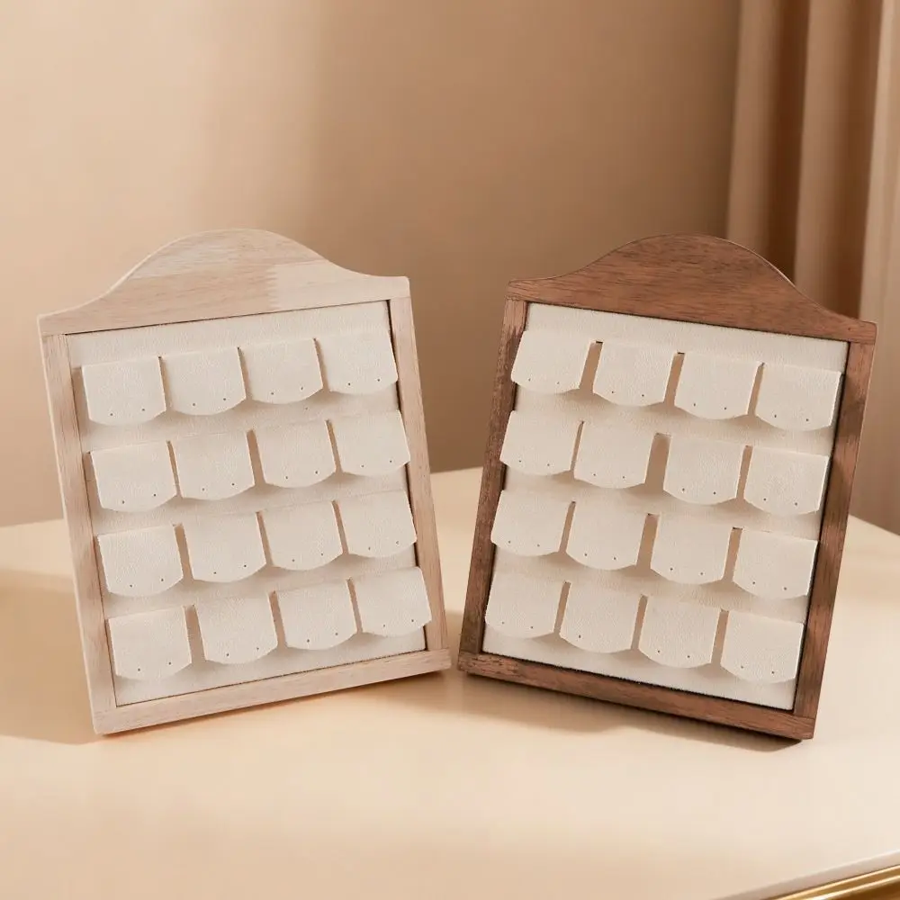 Solid Wood Jewelry Display Stand Velvet Inserts Vertical Jewelry Tray ...