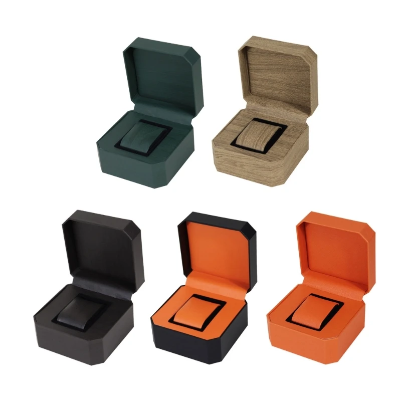 Vintage-PU-Watch-Case-Leather-Watch-Storage-Box-Stylish-Watch-Container ...