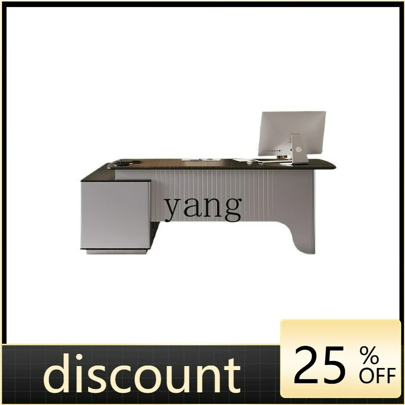 LTT boss table simple modern high-end manager table and chair ...