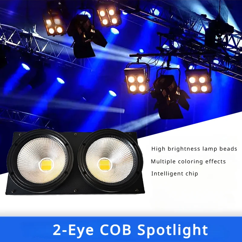 200W-LED-COB-Audience-Light-2Eyes-Blind-Light-DMX-Stage-Lighting ...