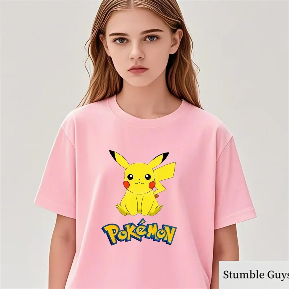Summer Pokemon 3D Printing Children Pikachu T-shirt for Boy Casual Boys ...