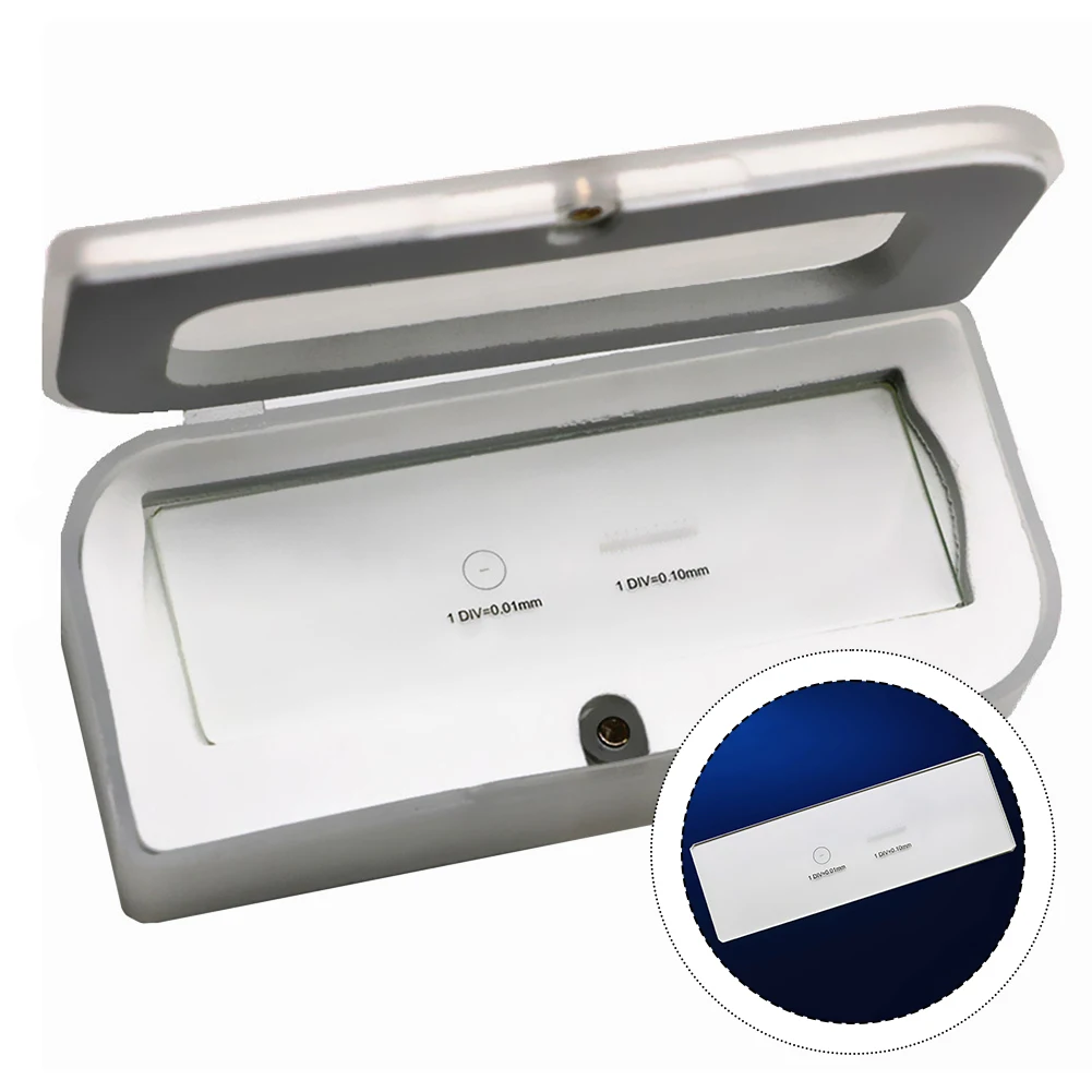 0-01mm-Dot-Crosshair-Microscope-Stage-Micrometer-Slide-Optical-Glass ...
