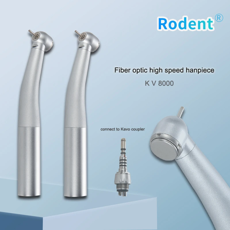 Dental High Speed Air Turbine Handpiece Fiber Optic LED Multi Point ...