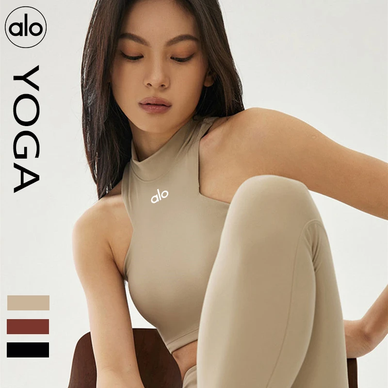 Conjunto de Yoga sin costuras Alo para mujer, ropa deportiva para Fitness, trajes deportivos ...