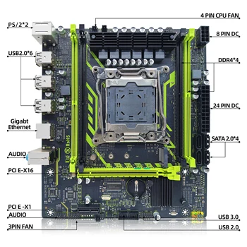 ZSUS X99-8D4 Motherboard Set Kit With Intel LGA2011-3 Xeon E5 2650 V4 ...