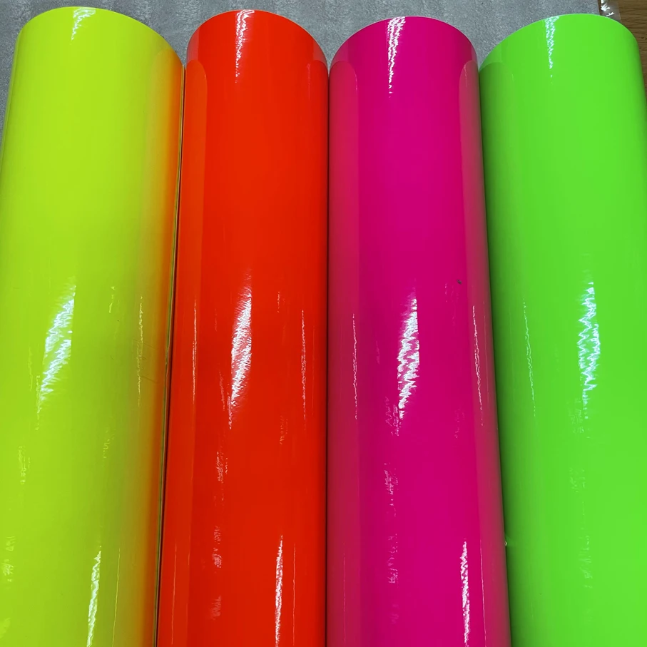 50cm-2-3-5m-Premium-Gloss-Fluorescent-yellow-Car-Vinyl-film-Body ...