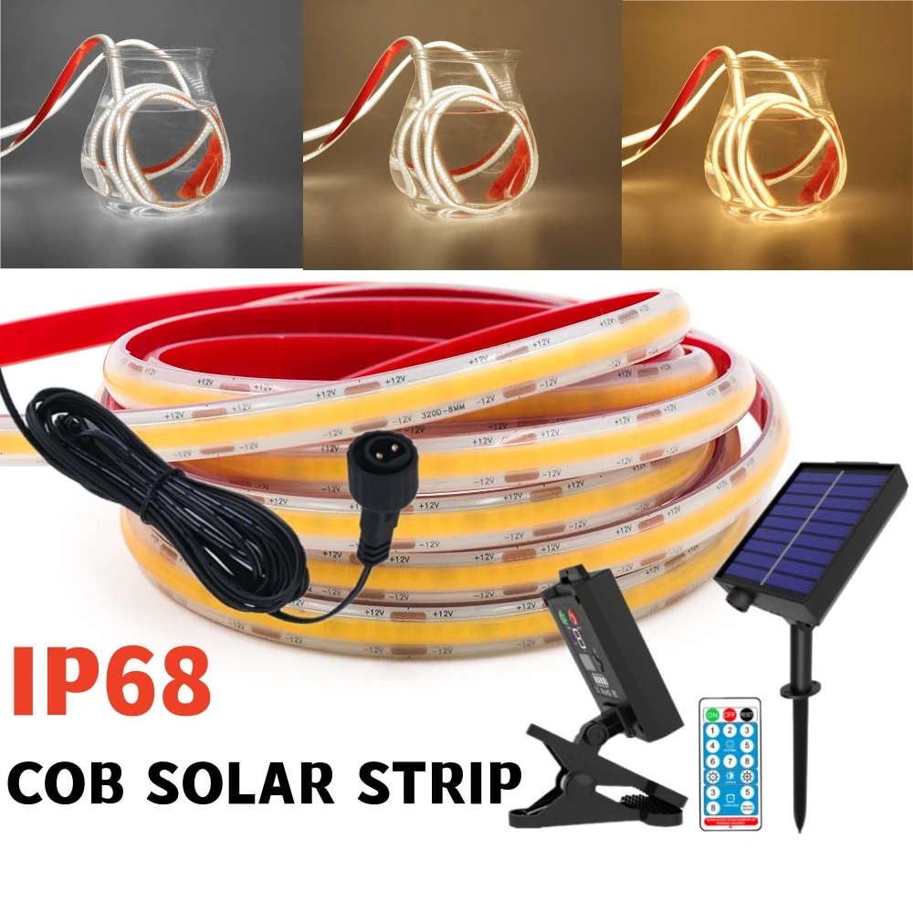 12V-Solar-COB-Strip-Light-IP68-Outdoor-Flexible-Underwater-Linear ...
